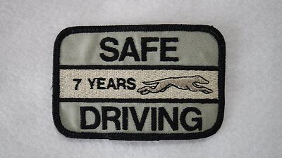 Greyhound Bus 7 Years Safe Driving Patch Emboridered | eBay