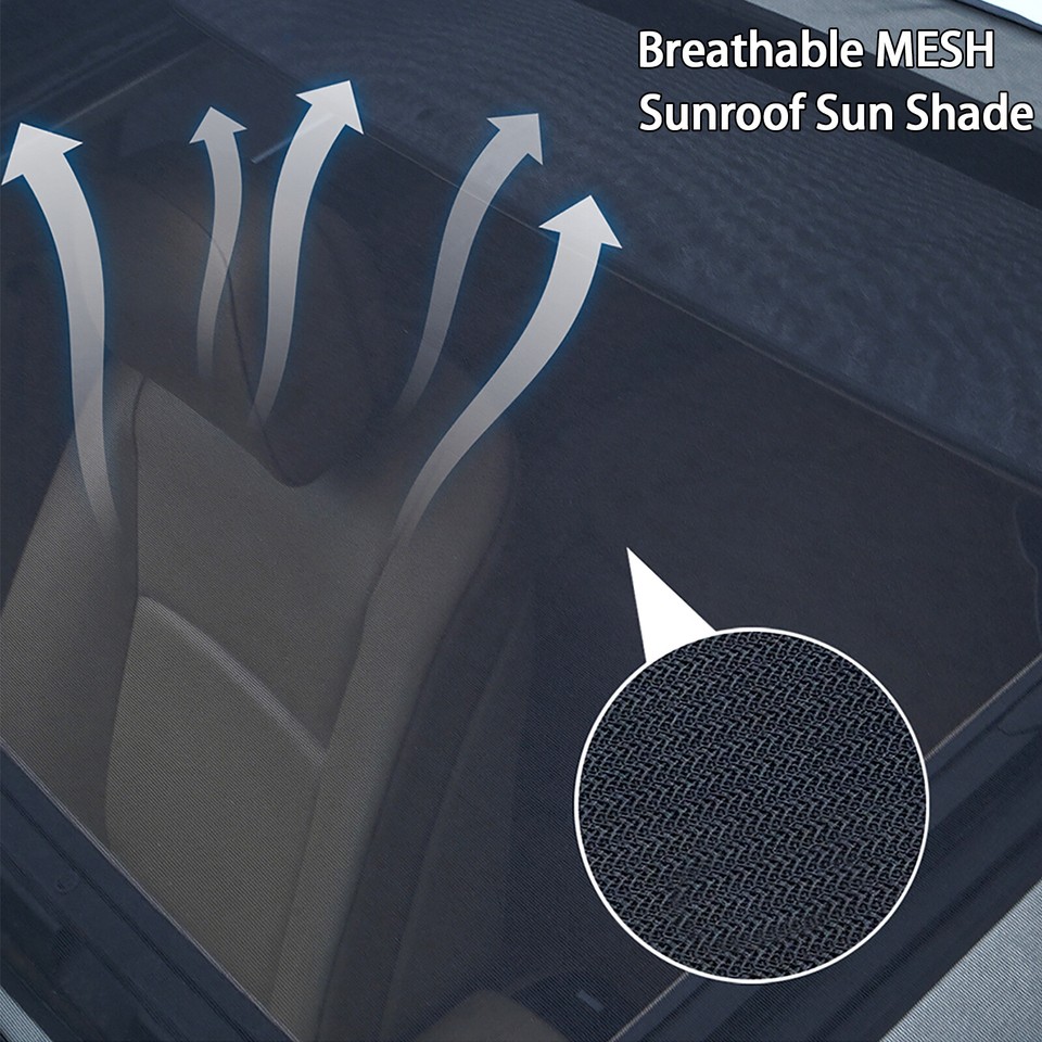 Car Sunroof Sun Shade Moonroof Mesh Car Roof Cover Camping Bugs Screen ...