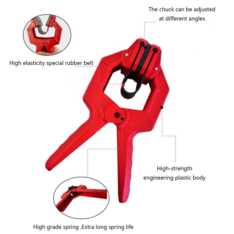 Plastic Grip Locking C Clamp Plier Easy & Quick Release Tighting Plier ...