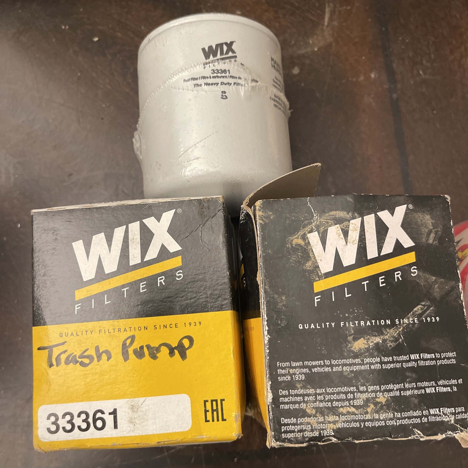 WIX 33361 - Fuel filter cross reference