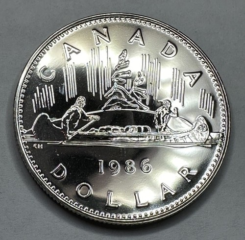 1986 Canadian Proof-Like Dollar Coin Uncirculated "KEY DATE" | eBay