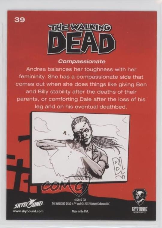 2012 The Walking Dead Comic Book Series 1 Andrea Dale Horvath ...