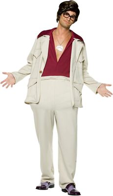 Lounge Lizard Singer 60's 70's Retro Fancy Dress Up Halloween Adult ...