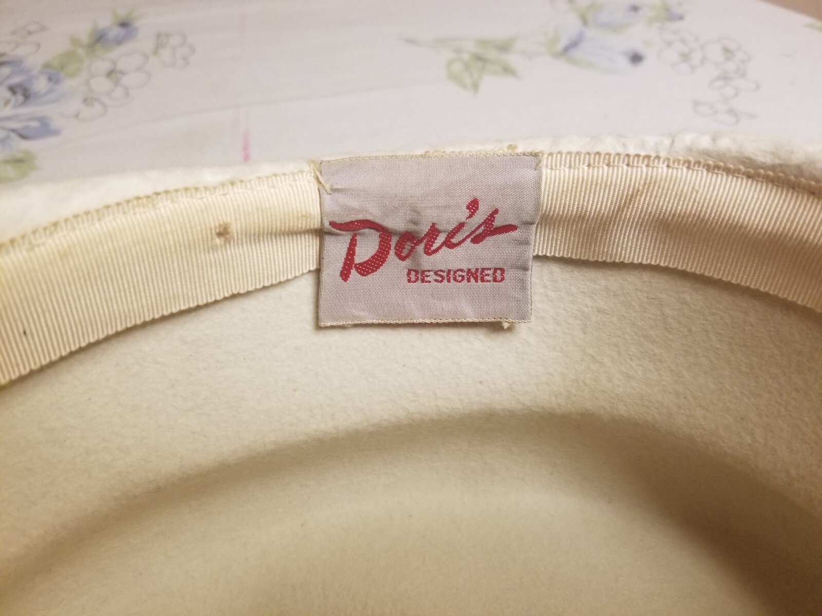 VTG Doris Designed Hat w/Jewels & Pink BlueBird Exclusive Model ...