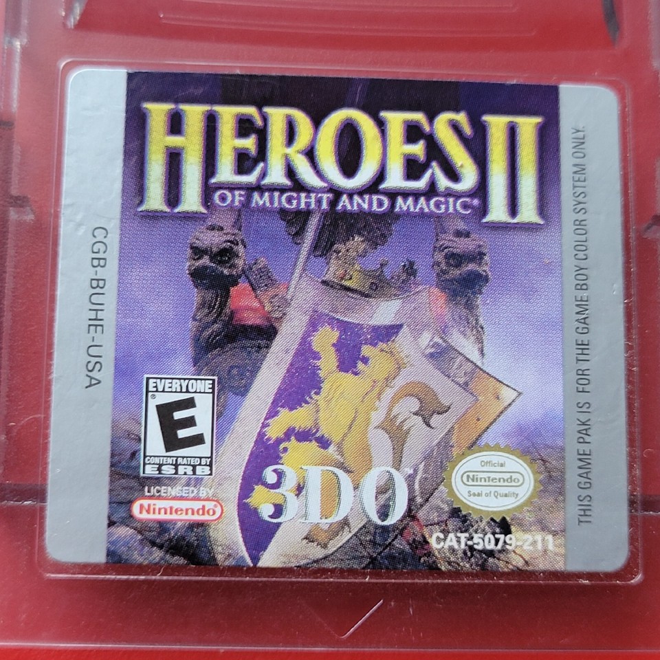 Game Boy Color Heroes of Might and Magic II 2 Nintendo GBC Authentic ...