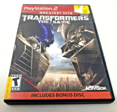 Transformers The Game PS2 PlayStation 2 Greatest Hits - w/ Bonus Disc ...