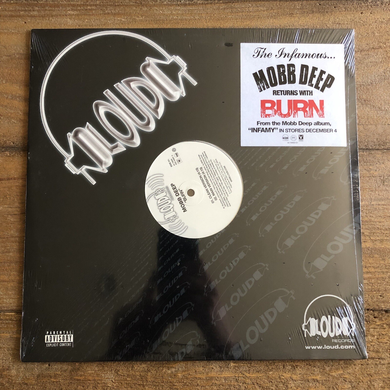 Mobb Deep - Burn - 12" Vinyl LP Single - Loud Records - 2001 - Brand ...