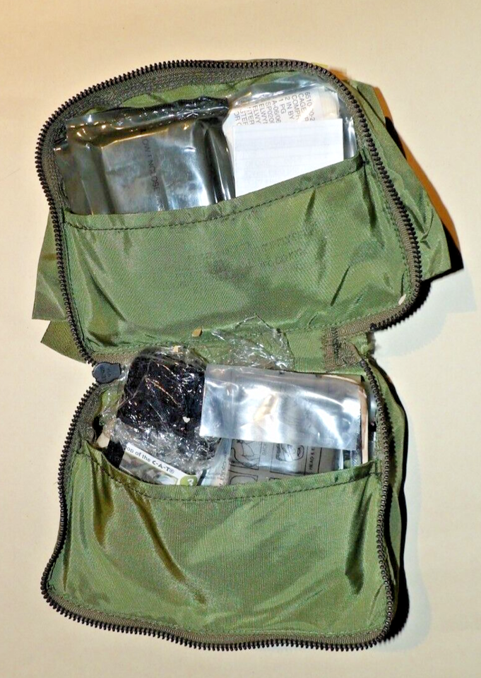 VINTAGE FIRST AID KIT GENERAL PURPOSE OD GREEN 6545-00-919-6650 US ...
