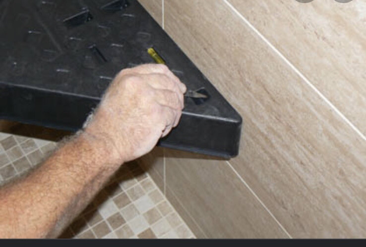 NEW GOOF PROOF SHOWER SEAT KIT READY TO TILE ADJUSTABLE 30” OR 24” MADE ...