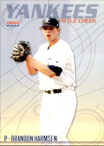 2004 Battle Creek Yankees #14 Brandon Harmsen Jenison Michigan MI ...