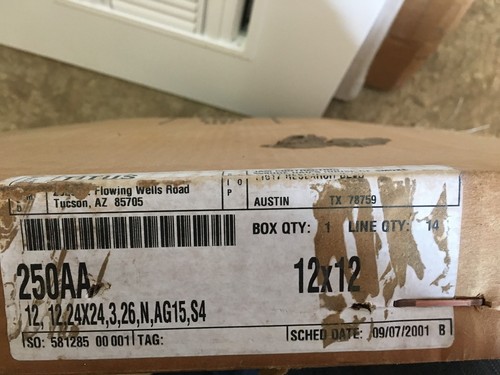 Titus 250-AA Aluminum Curved Blade Diffuser 12x12 Duct 24x24 | eBay