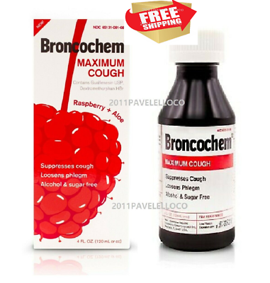 BRONCOCHEM MAXIMUM COUGH SYRUP 4 oz JARABE PARA LA TOS MAXIMA | eBay