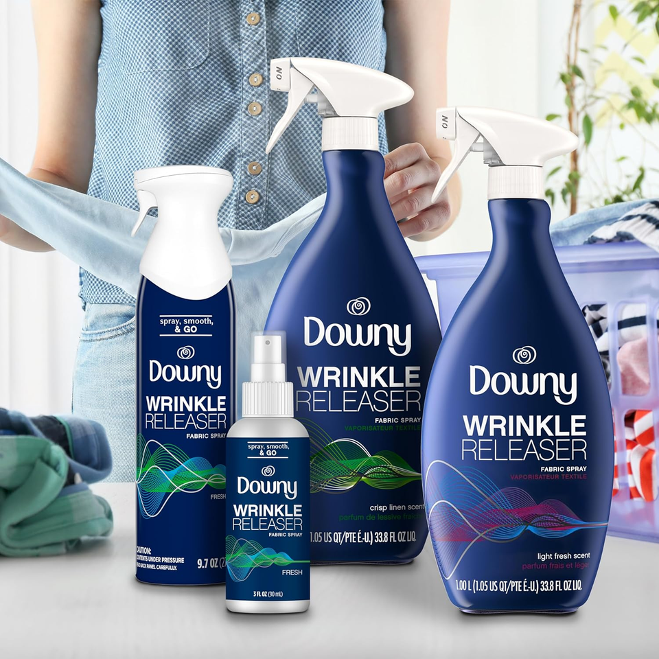 Downy Wrinkle Releaser Spray, All in One Formula, Removes Wrinkles ...