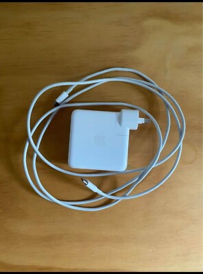 Original MacBook Pro or Air 61 Watts USB C Adapter & USB-C to USB-C ...