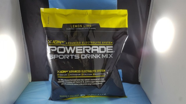 LOT OF 2 Powerade Powder Drink Mix, 5 gallon pouch bag Lemon Lime ...