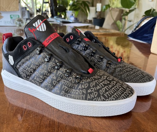 K Swiss x Gary Vee 004 Low Black White Positivity/Optimism Shoes Men's ...