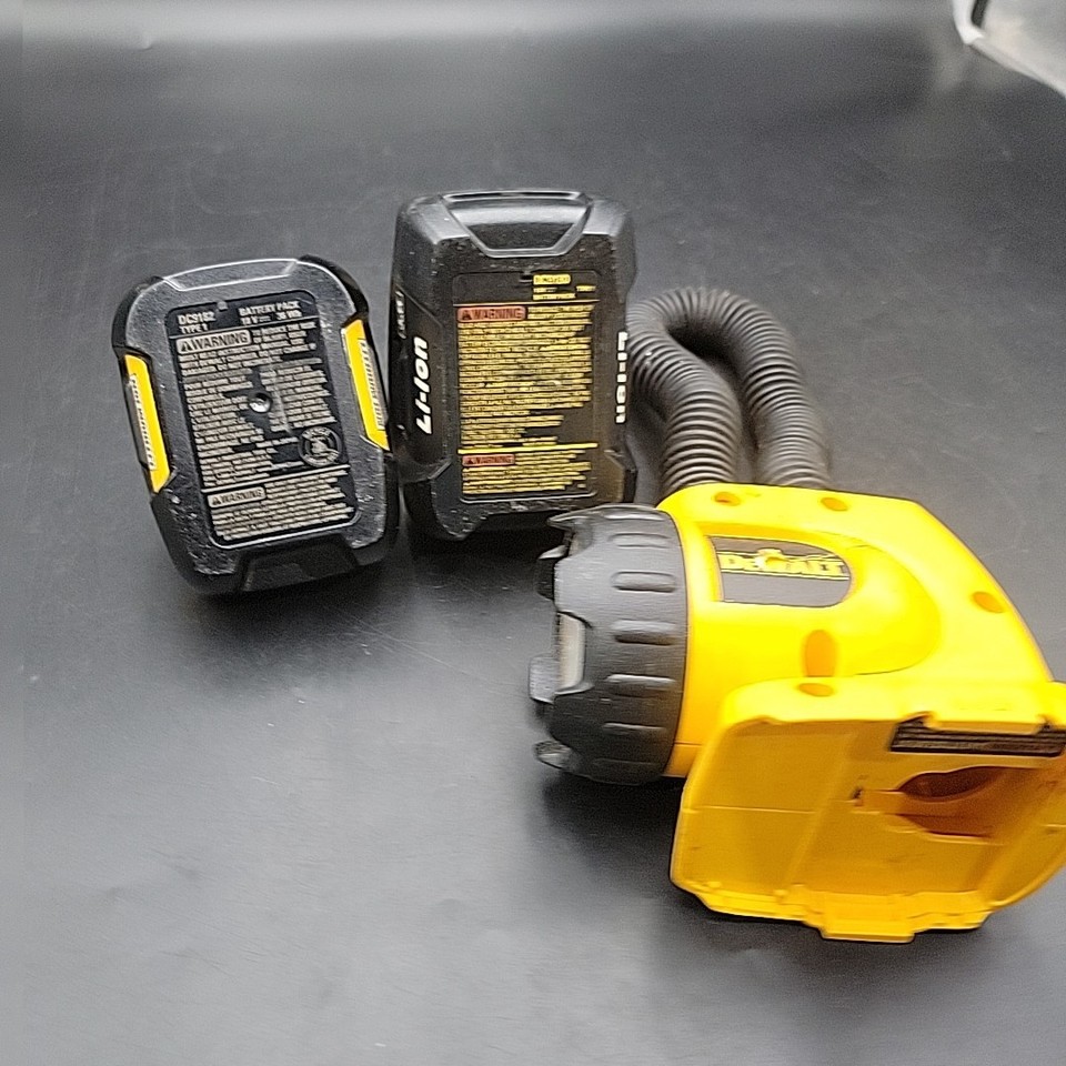 Genuine Dewallt DW919 Light, 2 Dewalt 18V Volt DC9182 & DC9180 Li-Ion ...