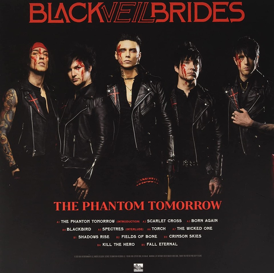 Black Veil Brides Phantom Tomorrow Moonphase Transparent Red & Black I ...