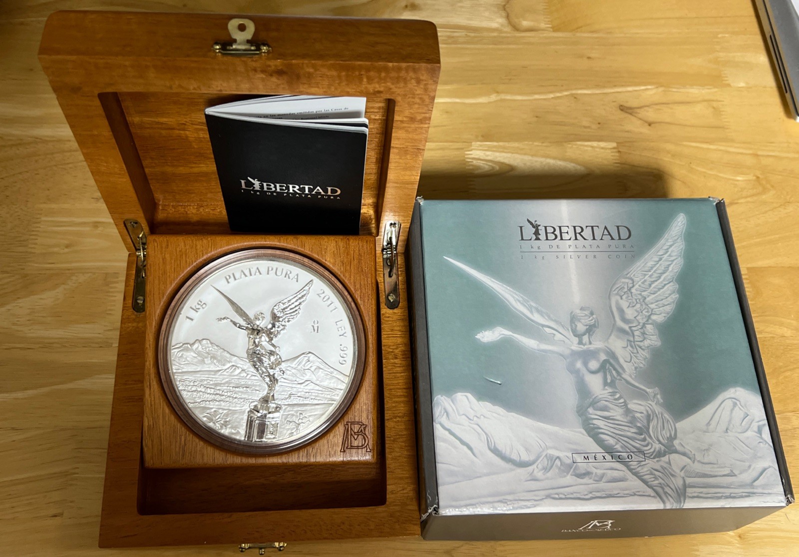 2011 Fine Silver 1 Kilo Reverse Proof Libertad With Box & COA | eBay