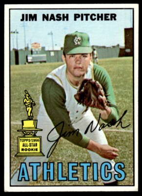 1967 Topps Jim Nash RC Kansas City Athletics #90 * | eBay