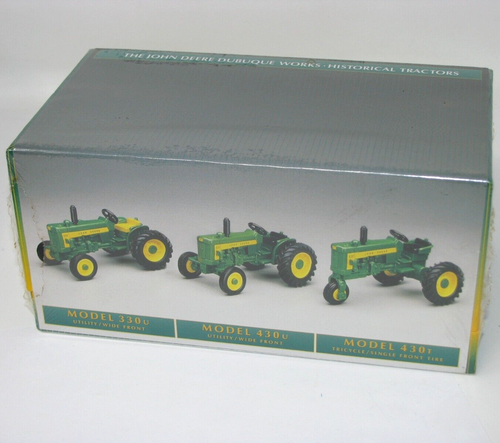 Ertl John Deere Dubuque Works Historical 3 Tractors Set Model 330u ...