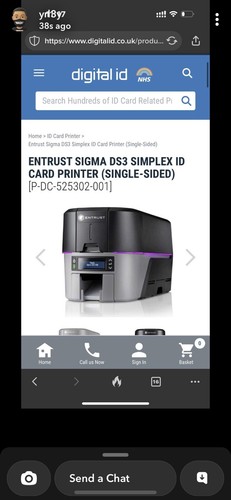 ENTRUST SIGMA DS3 SIMPLEX ID CARD PRINTER (SINGLE-SIDED) | eBay UK