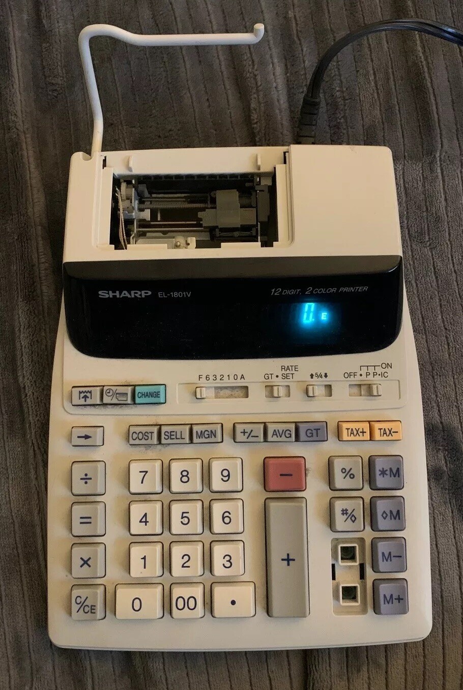 Sharp Brand EL-1801V Calculator 12 DIGIT 2. Great For Parts | eBay