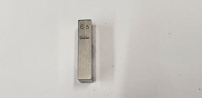 6.5mm Webber Starrett Rectangle Steel Gage Gauge Block. shelf-f4 #2 ...