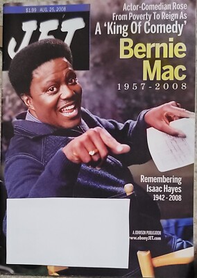 Jet Magazine August 25 2008 Bernie Mac RIP Isaac Hayes | eBay
