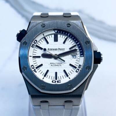 Audemars Piguet Royal Oak Offshore White Men's Watch - 15710ST AP ...