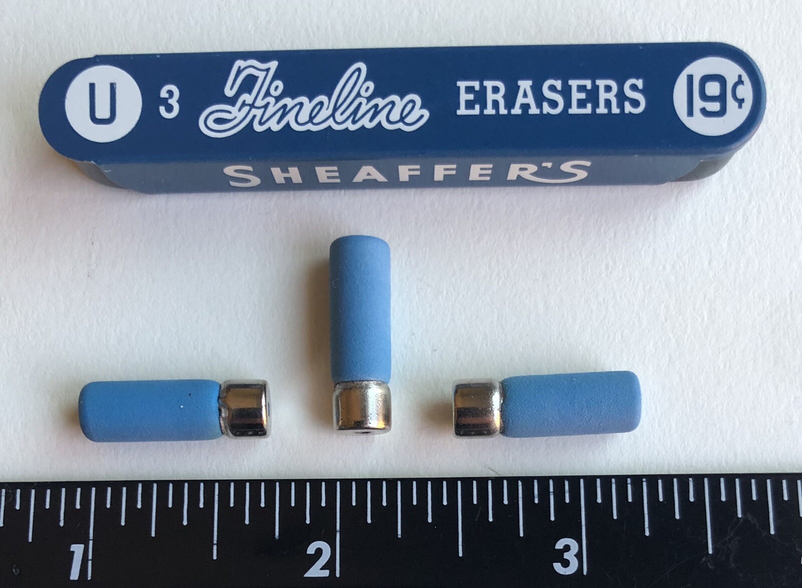 Vintage SHEAFFER Fineline U Mechanical Pencil Erasers Blue NOS 3pk ...