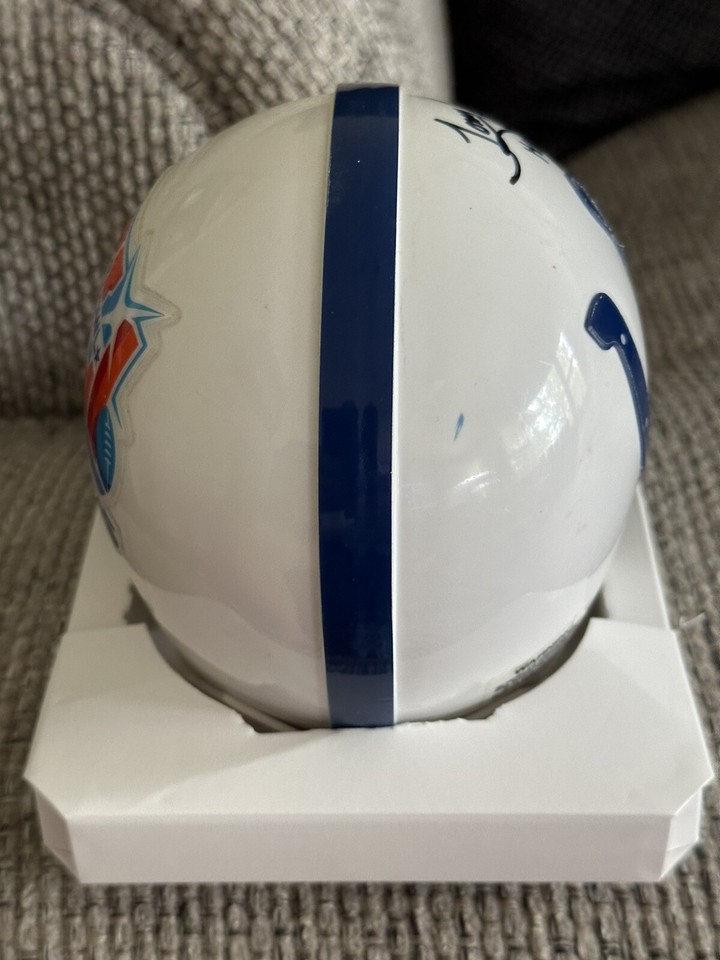 Tony Dungy Autographed Indianapolis Colts/SB XLI Mini Helmet W/ HOF ...