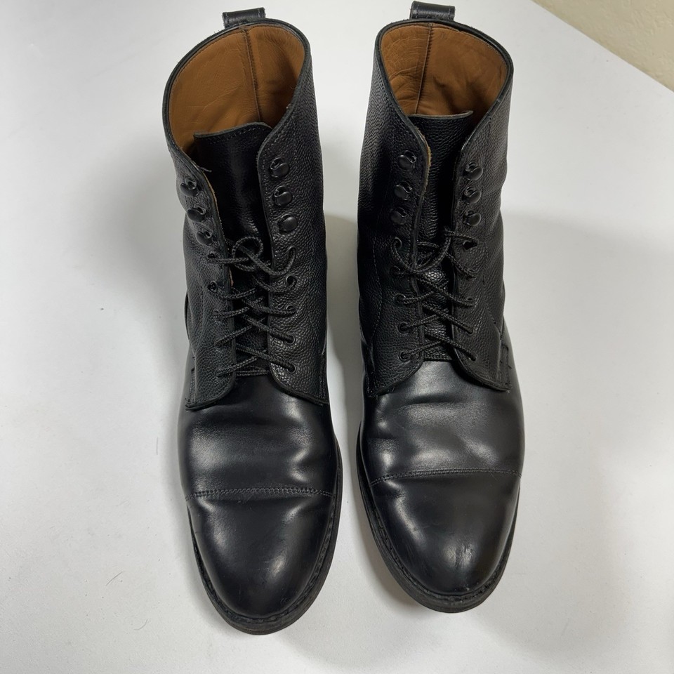 Allen Edmonds Sullivan Street Black Cap Toe Boots Men’s 12B Dainite ...