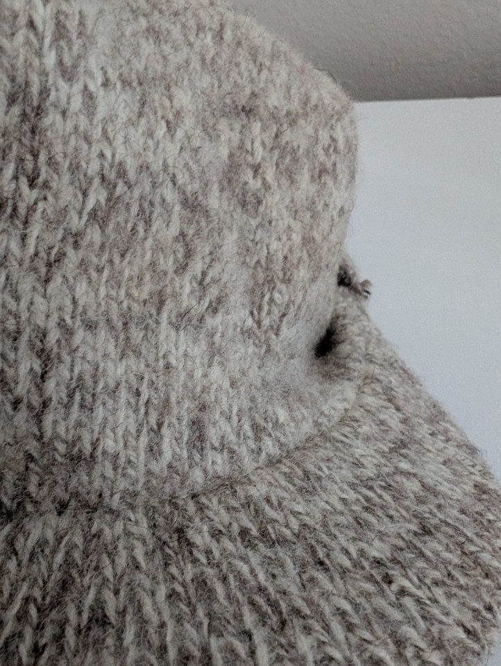 Vintage LL Bean ragg wool guide cap hat brim cabbie oatmeal USA flap | eBay