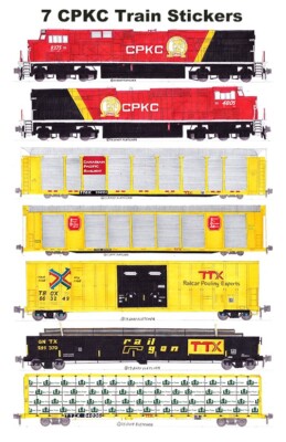 CPKC TTX Train 7 individual Stickers Andy Fletcher | eBay