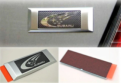 Genuine Subaru 02-07 Impreza WRX STi GDA GDB Rear Carbon Emblem Badge ...