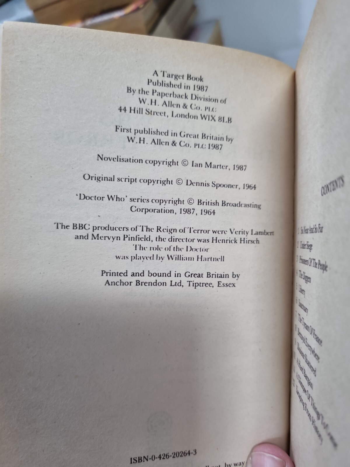 Doctor Who The Reign of Terror by Ian Marter Vintage BOOK | eBay