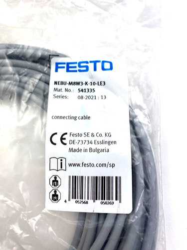 Festo NEBU-M8W3-K-10-LE3 541335 | eBay