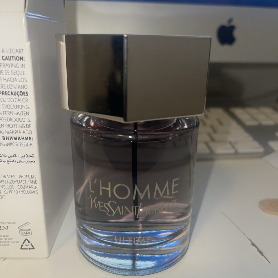 YSL L'HOMME ULTIME by Yves Saint Laurent 3.3o.z~100mL EAU DE PARFUM ...