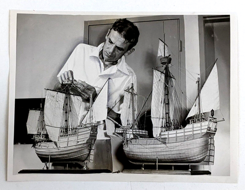 1953 Miami Florida Model Shipbuilder Pinta Santa Maria Ships Vintage ...