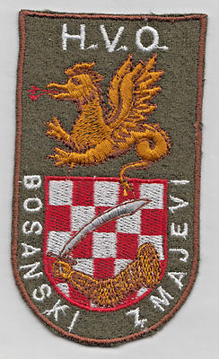 🔴CROATIA ARMY - HVO BOSANSKI ZMAJEVI - BOSNIAN DRAGONS, rare sleeve ...