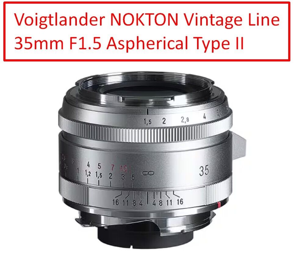 Voigtlander NOKTON Vintage Line 35mm F1.5 Aspherical Type II Voigtlander NOKTON Vintage Line 35mm F1.5 Aspherical Type II