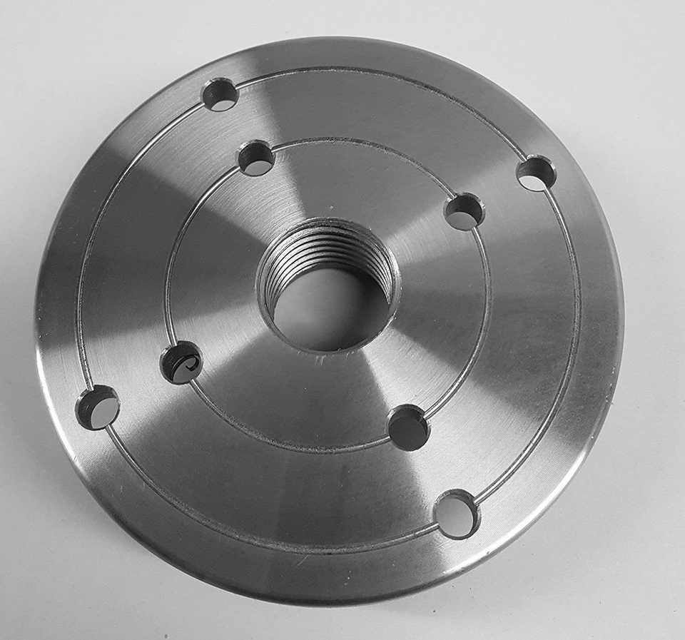 Steel Face Plate 1"-8 Threaded For Wood Lathe Turning 4" NEW | eBay
