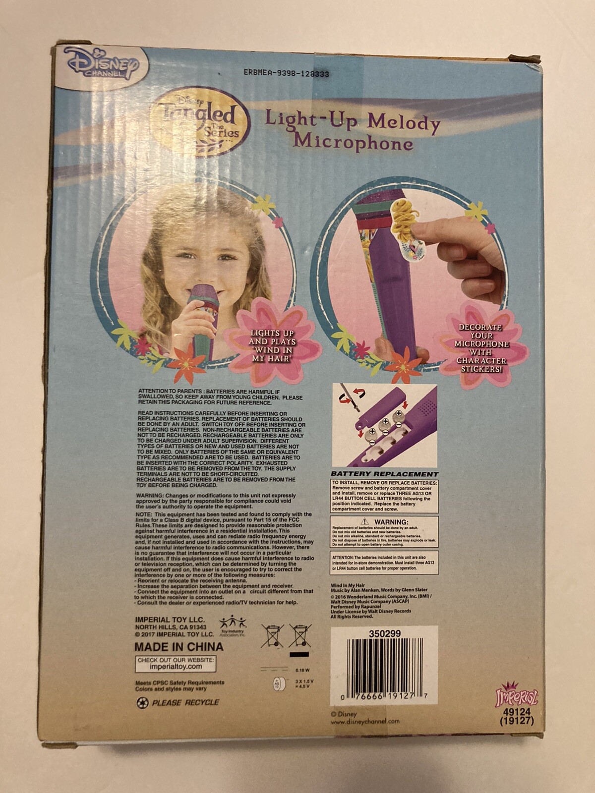 Disney Tangled Rapunzel Light up Melody Microphone Singing Toy for sale ...