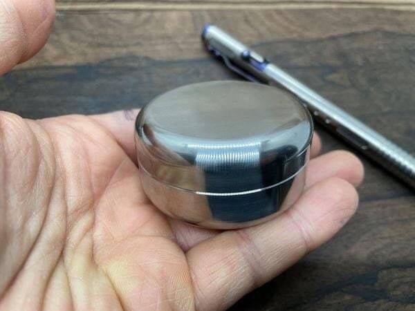 GIGA Polished GREEK Ascoloy Meton-Vault Candy Box Pill Box Stash box ...