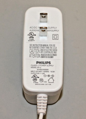 Genuine Philips HF12 AC Adapter / Power Supply for Wake-up Light Hf3520 ...
