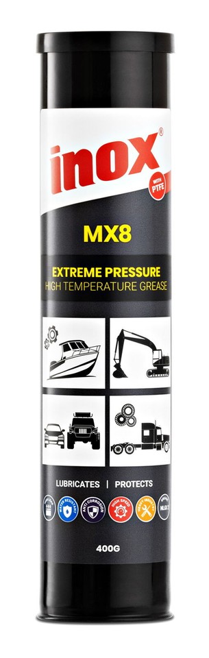 Inox MX8 with PTFE High Temp Extreme Pressure Grease Cartridge 400g (MG ...