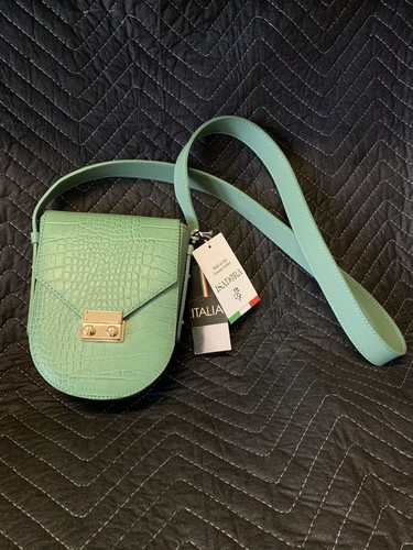 ISADORA Bag Green Italian Leather Crossbody Bag New with Tags | eBay