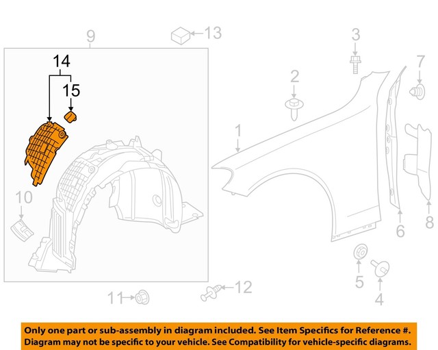 MERCEDES OEM 15-18 C300 Fender-Access Cover Right 2056900200 | eBay