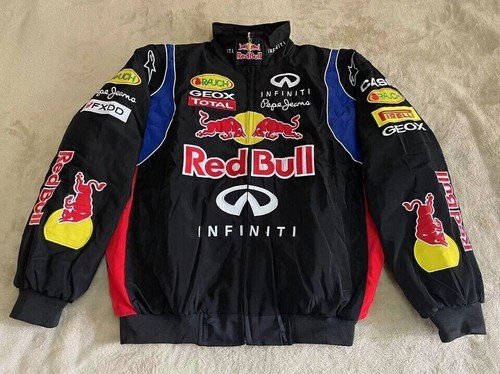 Vintage Red Bull Infiniti F1 Nascar Sublimation Black Racing Jacket | eBay